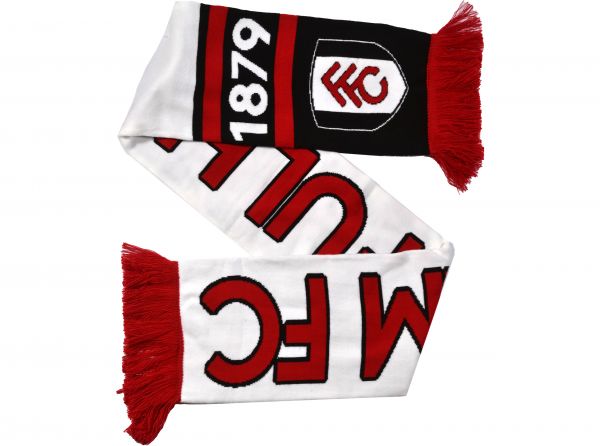 Official Fulham Nero HDF Scarf White Red Black – My Rocking Kids