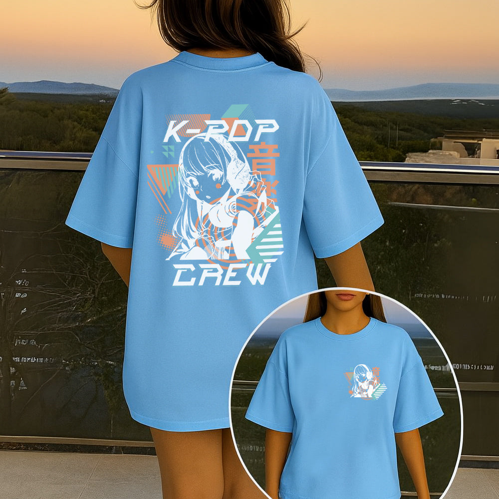 K-Pop Crew Back Graphic T-Shirt – My Rocking Kids