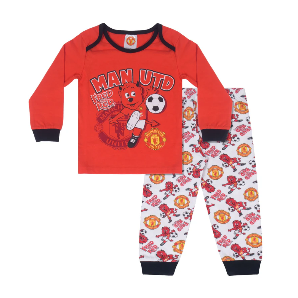 Manchester United Official Fred The Red Baby Pyjamas – My Rocking Kids